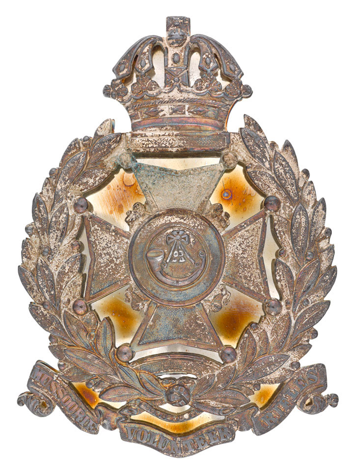 Pouch belt plate, Mussoorie Volunteer Rifle Corps, 1871-1901 | Online ...