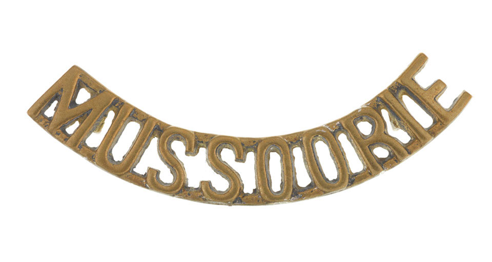 Shoulder title, Mussoorie Battalion, 1920-1925 | Online Collection ...
