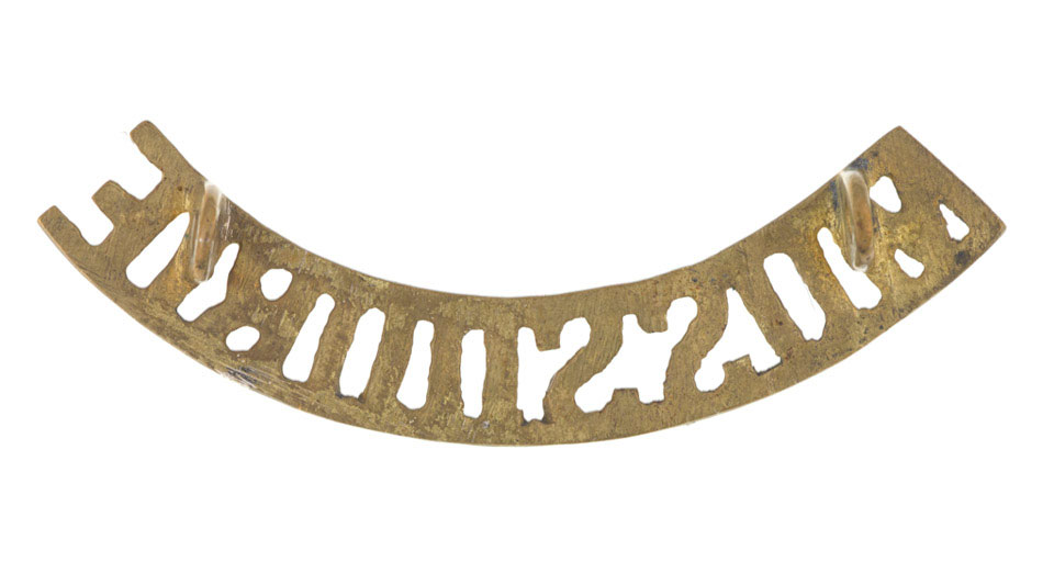 Shoulder title, Mussoorie Battalion, 1920-1925 | Online Collection ...