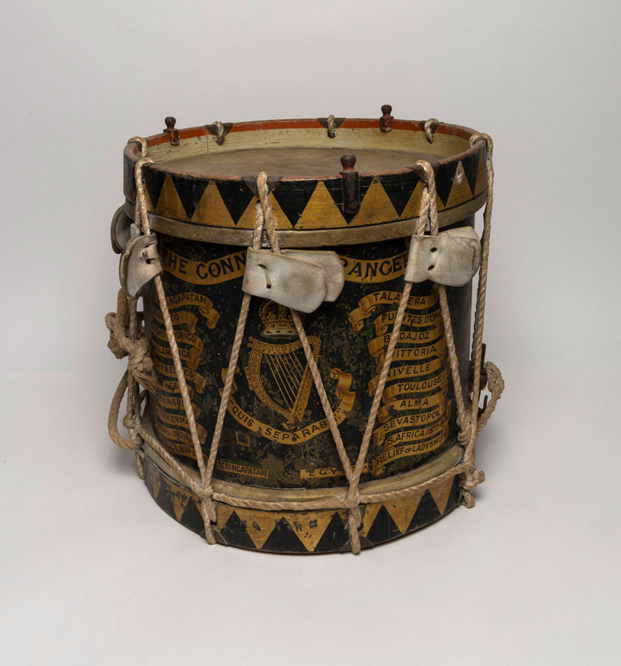 Regimental side drum, Connaught Rangers Regiment, 1885 | Online ...