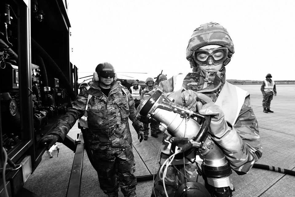 Apache helicopter refuelling, Army Aviation Centre, Middle Wallop, 2016 ...