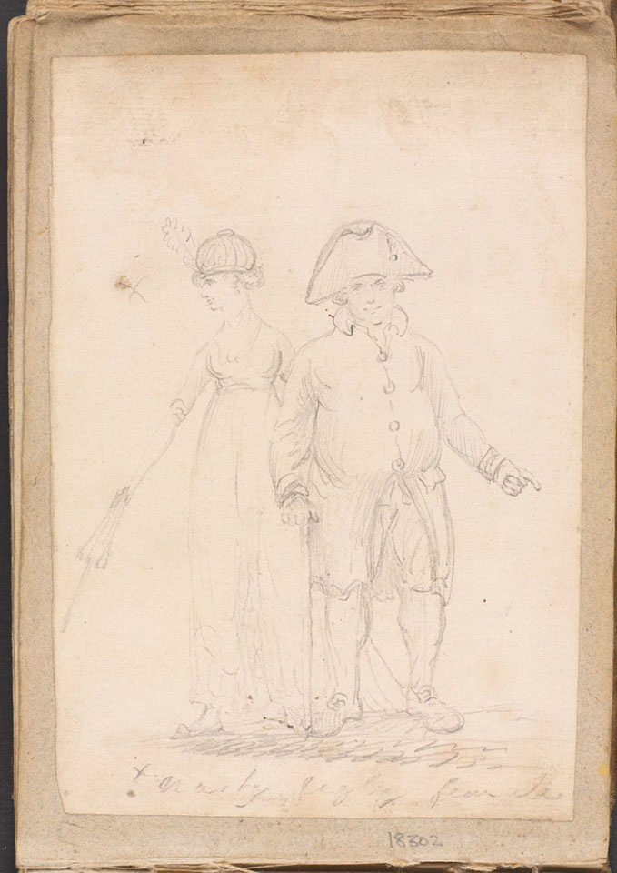 A lady and gentleman in civilian dress, 1796 (c) | Online Collection ...