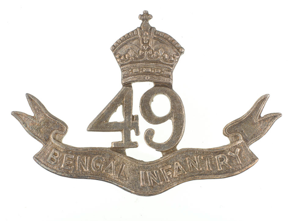 Cap badge, 49th Bengal Infantry, 1917-1920 | Online Collection ...