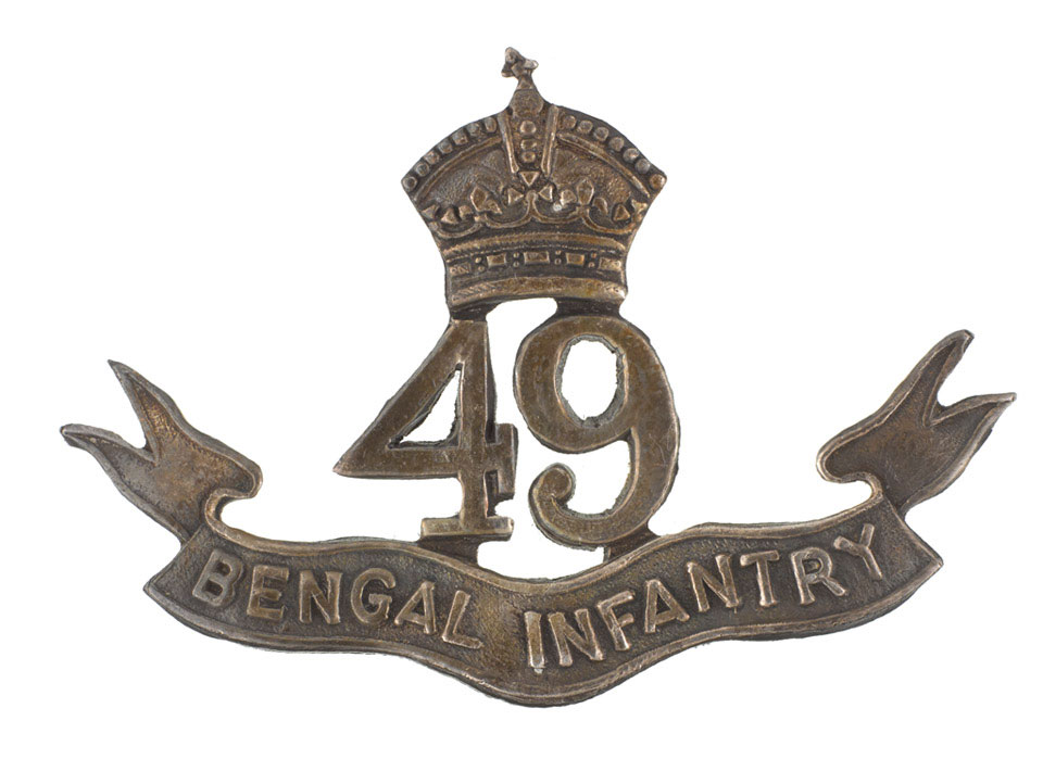 Cap badge, 49th Bengal Infantry, 1917-1920 | Online Collection ...