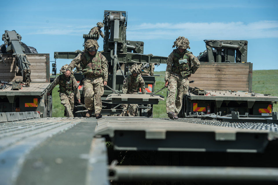 37 Squadron, 35 Engineer Regiment, on Exercise PRAIRIE STORM, 2016 ...