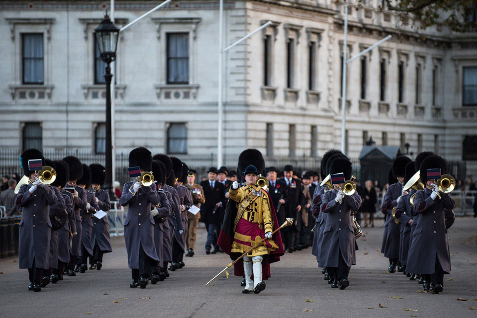 The band of the Welsh Guards, Remembrance Sunday, 2016 | Online ...