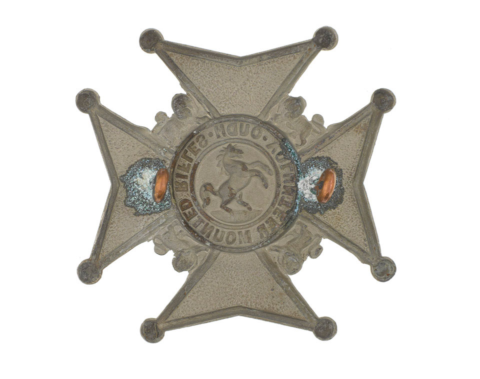 Helmet badge, Oudh Volunteer Mounted Rifles, pre-1901 | Online ...