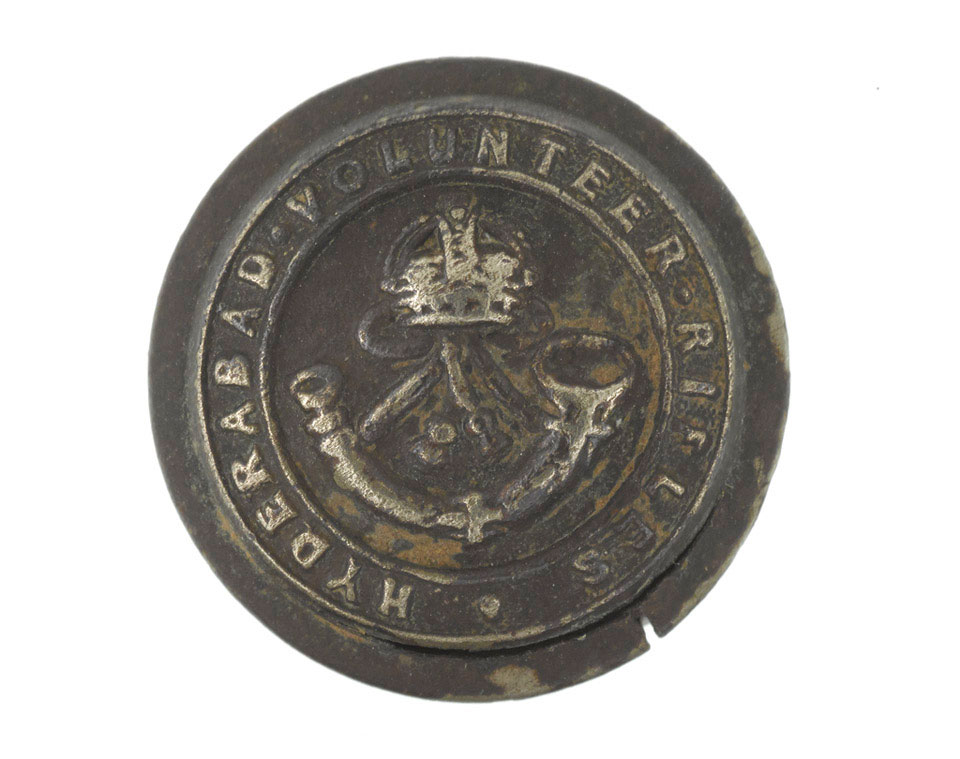 Button, Hyderabad Volunteer Rifles, 1901-1947 | Online Collection ...