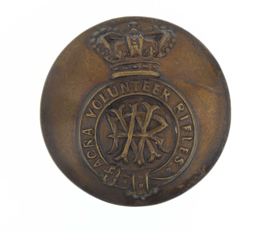 Button, Agra Volunteer Rifle Corps, 1878-1901 | Online Collection ...