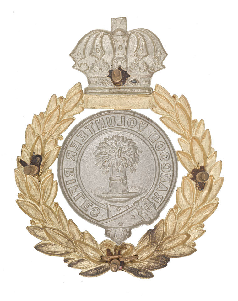 Pouch belt plate, Rangoon Volunteer Rifle Corps, 1877-1901 | Online ...