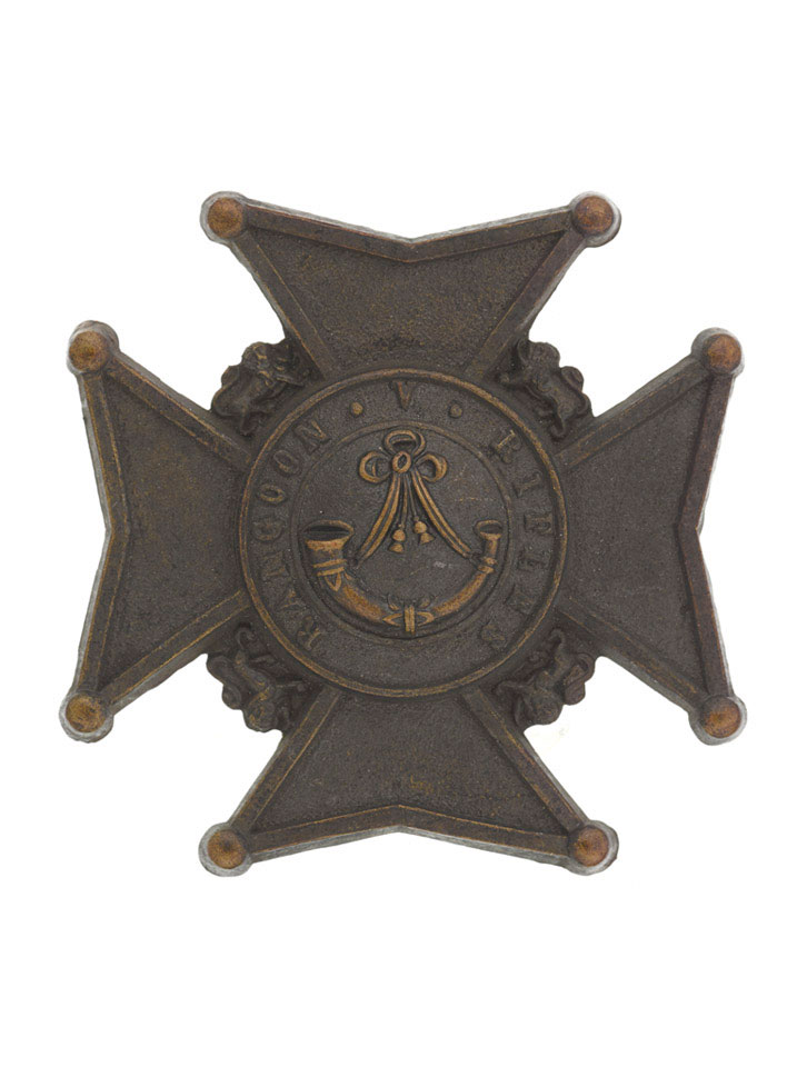 Helmet badge, Rangoon Volunteer Rifles, 1877 (c) | Online Collection ...