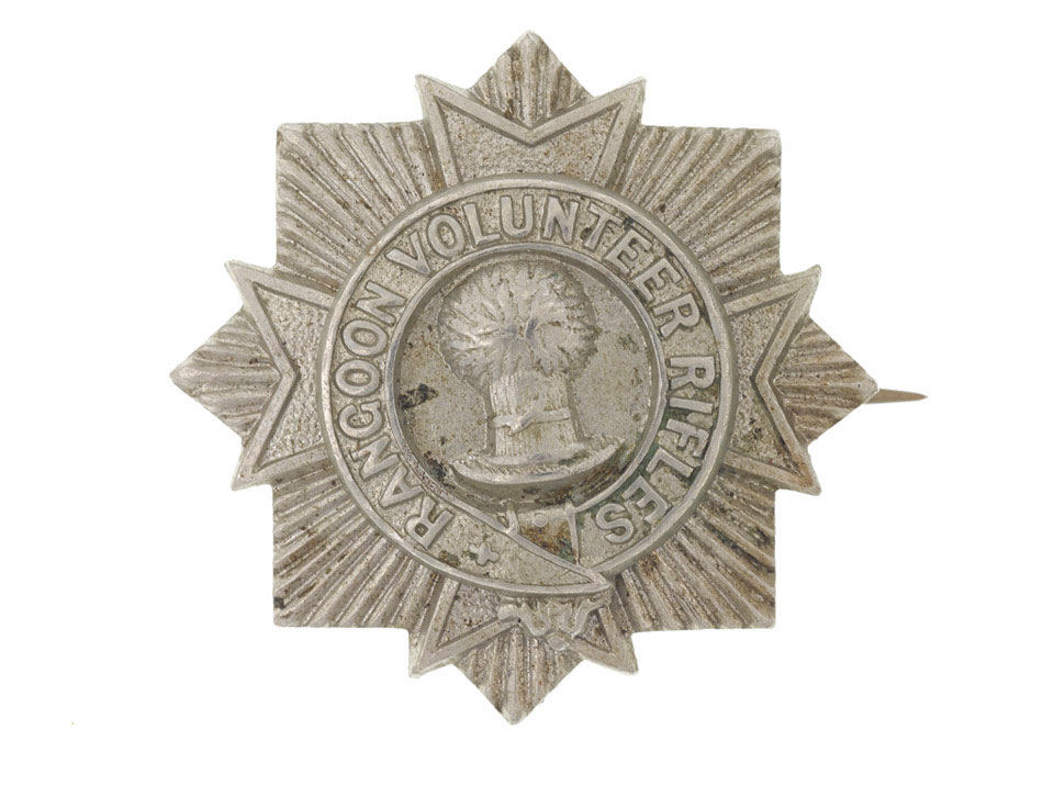 Cap badge, Rangoon Volunteer Rifles, 1877-1937 | Online Collection ...