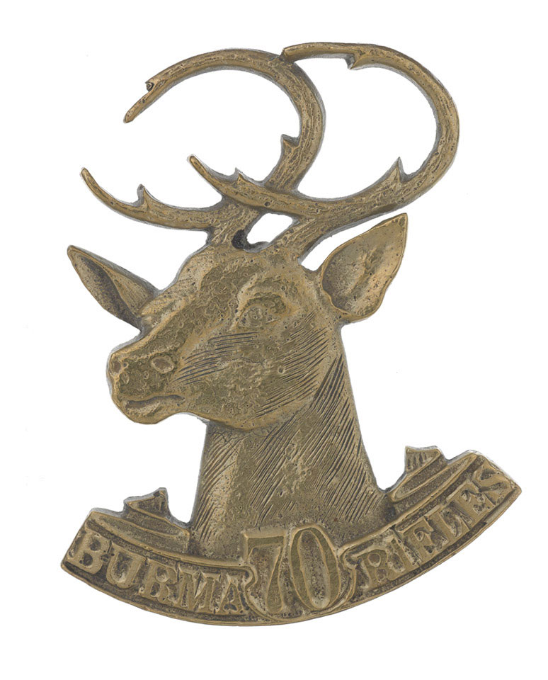 Cap badge, 3rd Battalion, 70th Burma Rifles, 1917-1922 | Online ...