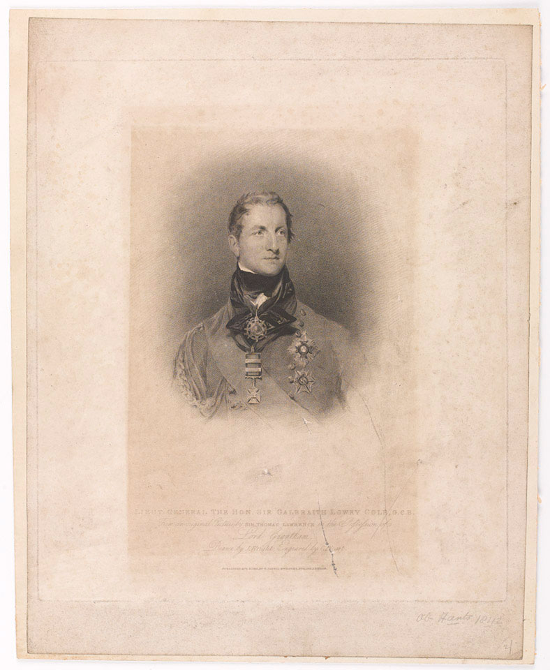 'Lieut General The Hon Sir Galbraith Lowry Cole GCB', 1816 | Online ...