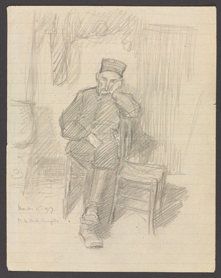 'November 15th 1917. M. le Garde Champitre' | Online Collection ...