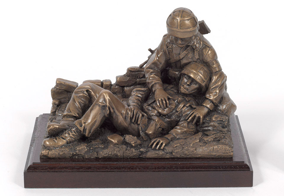 Presentation trophy awarded to combat medic Chantelle Taylor, Royal ...