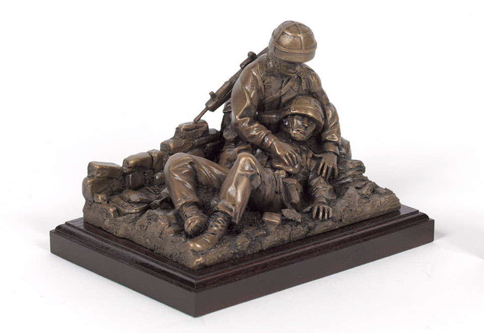 Presentation trophy awarded to combat medic Chantelle Taylor, Royal ...