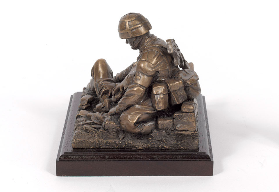 Presentation trophy awarded to combat medic Chantelle Taylor, Royal ...