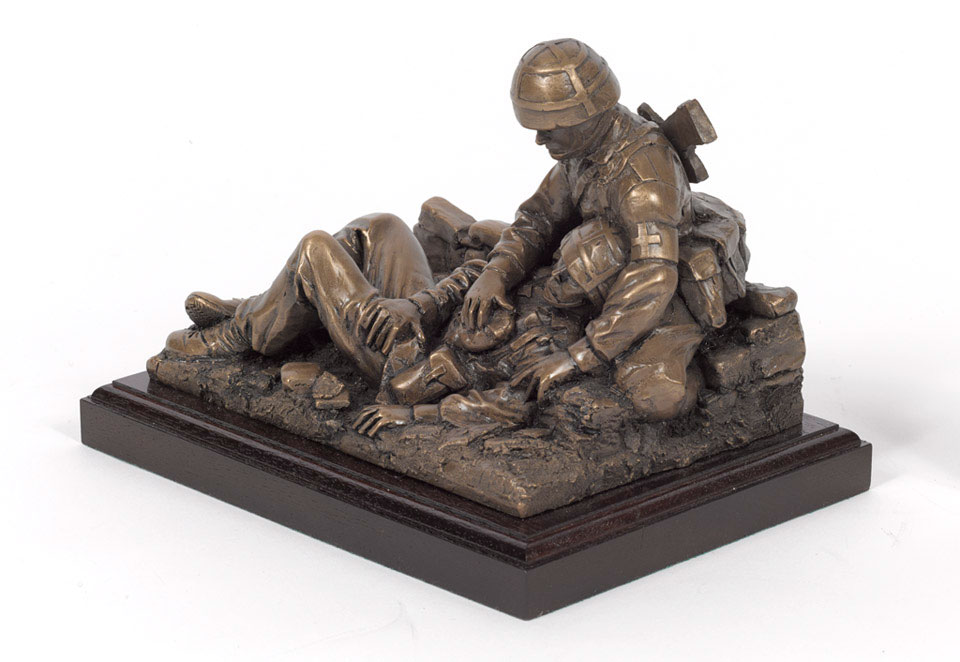 Presentation trophy awarded to combat medic Chantelle Taylor, Royal ...