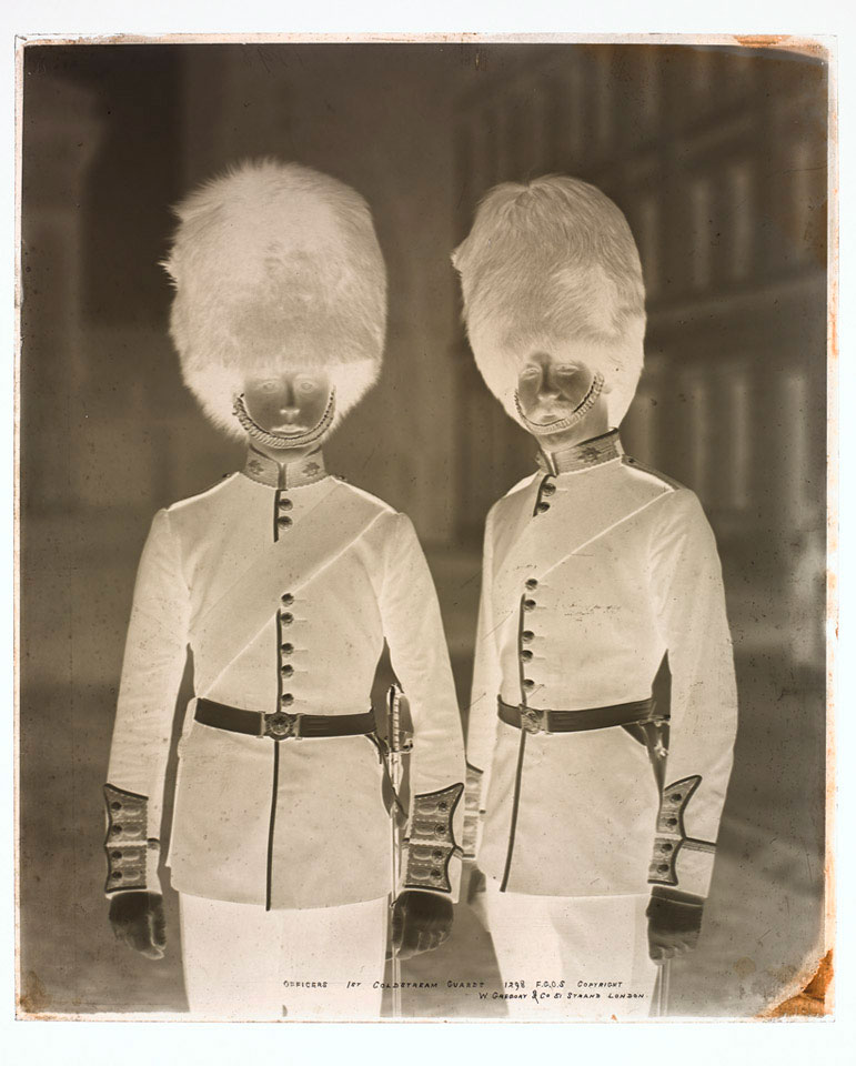 Officers, 1st Coldstream Guards, glass negative, 1895 (c) | Online ...