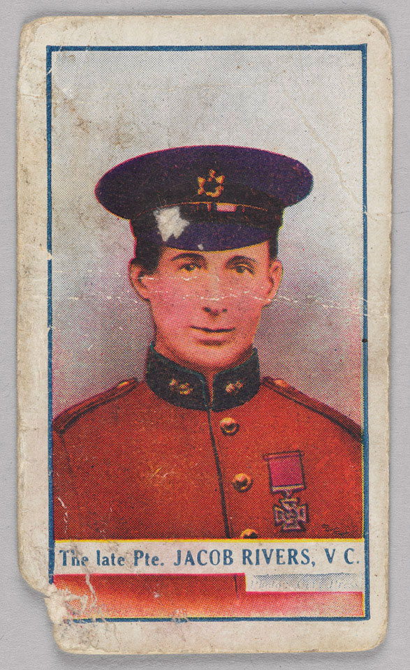 'The late Pte. Jacob Rivers, VC', cigarette card, 1915 | Online ...