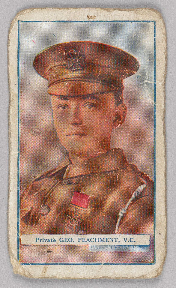 'Private Geo. Peachment, V.C.', cigarette card, 1915 | Online ...