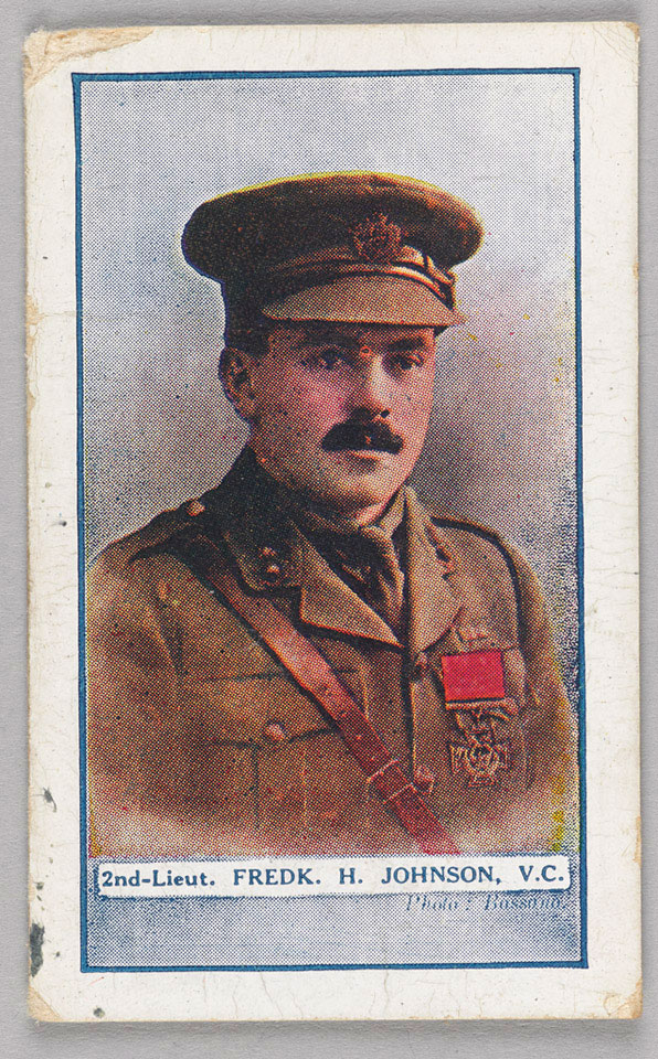 '2nd-Lieut. Fredk. H. Johnson, V.C.', cigarette card, 1915 | Online ...