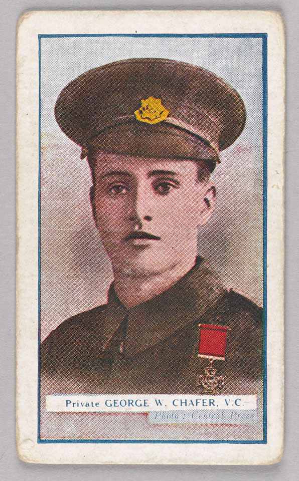 'Private George W. Chafer, V.C.', cigarette card, 1916 | Online ...