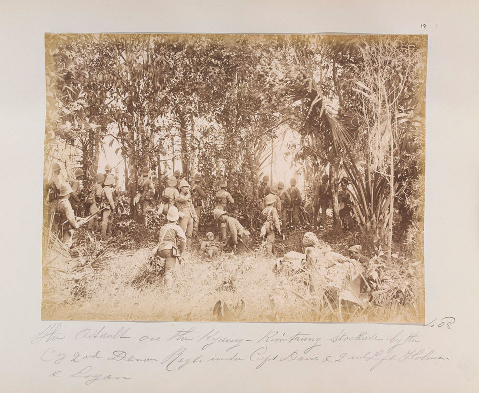 'The Assault on the Kyaing-Kwintaung Stockade by the Coy 2nd Devon Regt ...