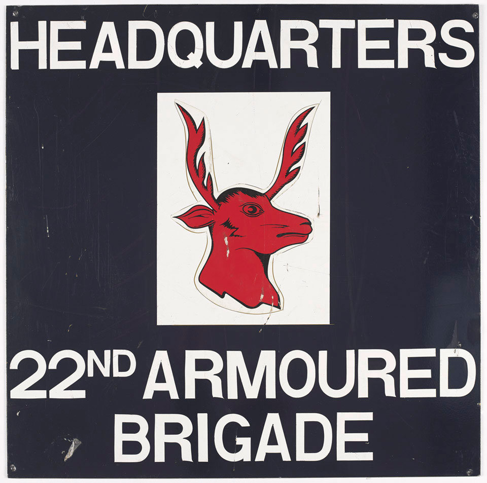 Sign, Headquarters 22nd Armoured Brigade, 1993 | Online Collection ...