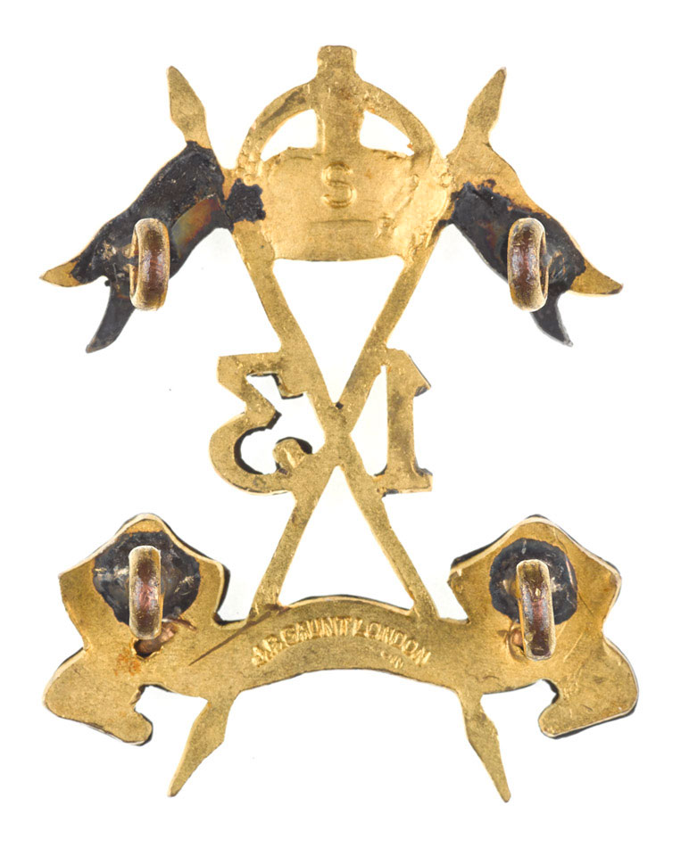 Cap badge, officer, 13th Duke of Connaught's Own Lancers, 1923-1947 ...