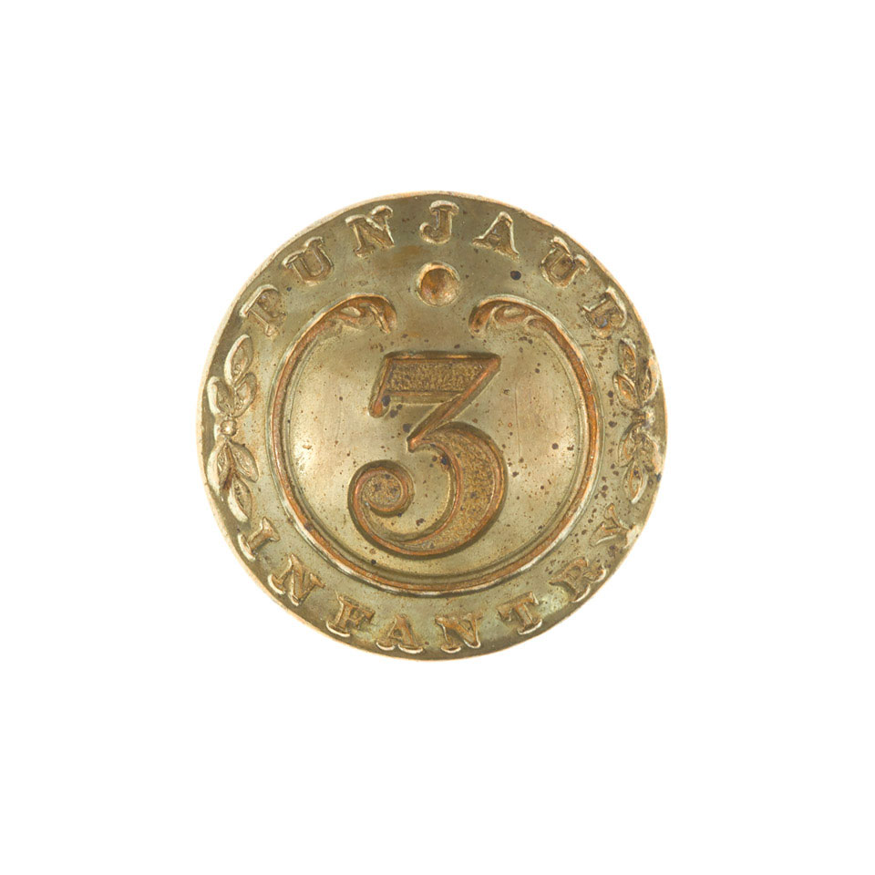 Button, 3rd Infantry Punjab Irregular Force, 1855-1877 | Online ...