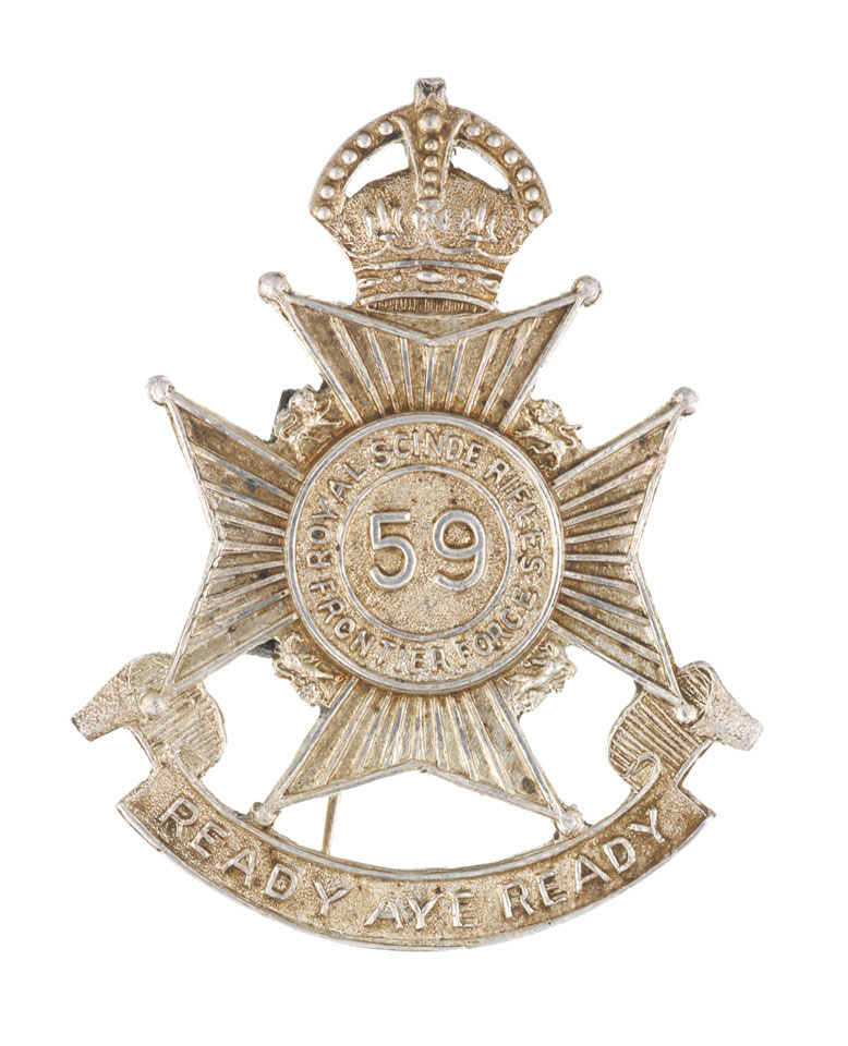 Helmet badge, 59th Scinde Rifles (Frontier Force), 1903-1921 | Online ...