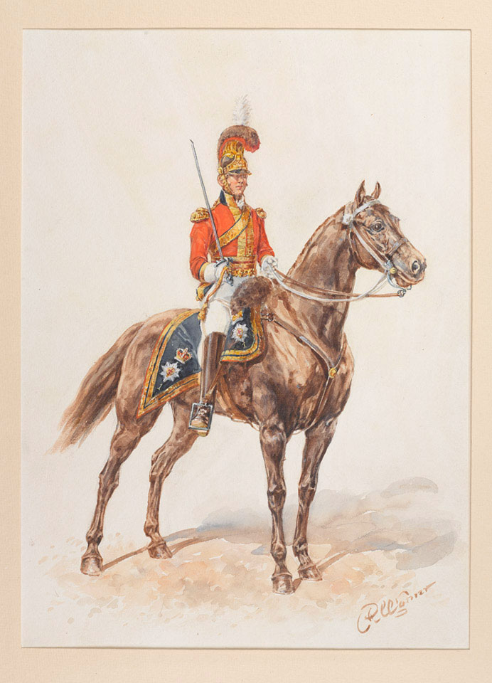 Officer, 1st Regiment of Life Guards, 1815 (c) | Online Collection | National Army Museum, London