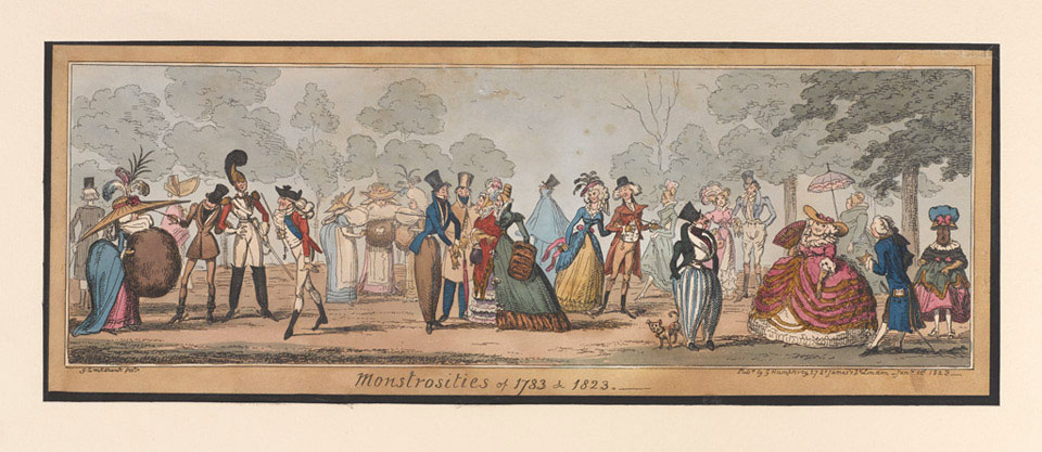'Monstrosities of 1783 & 1823', 1823 | Online Collection | National ...