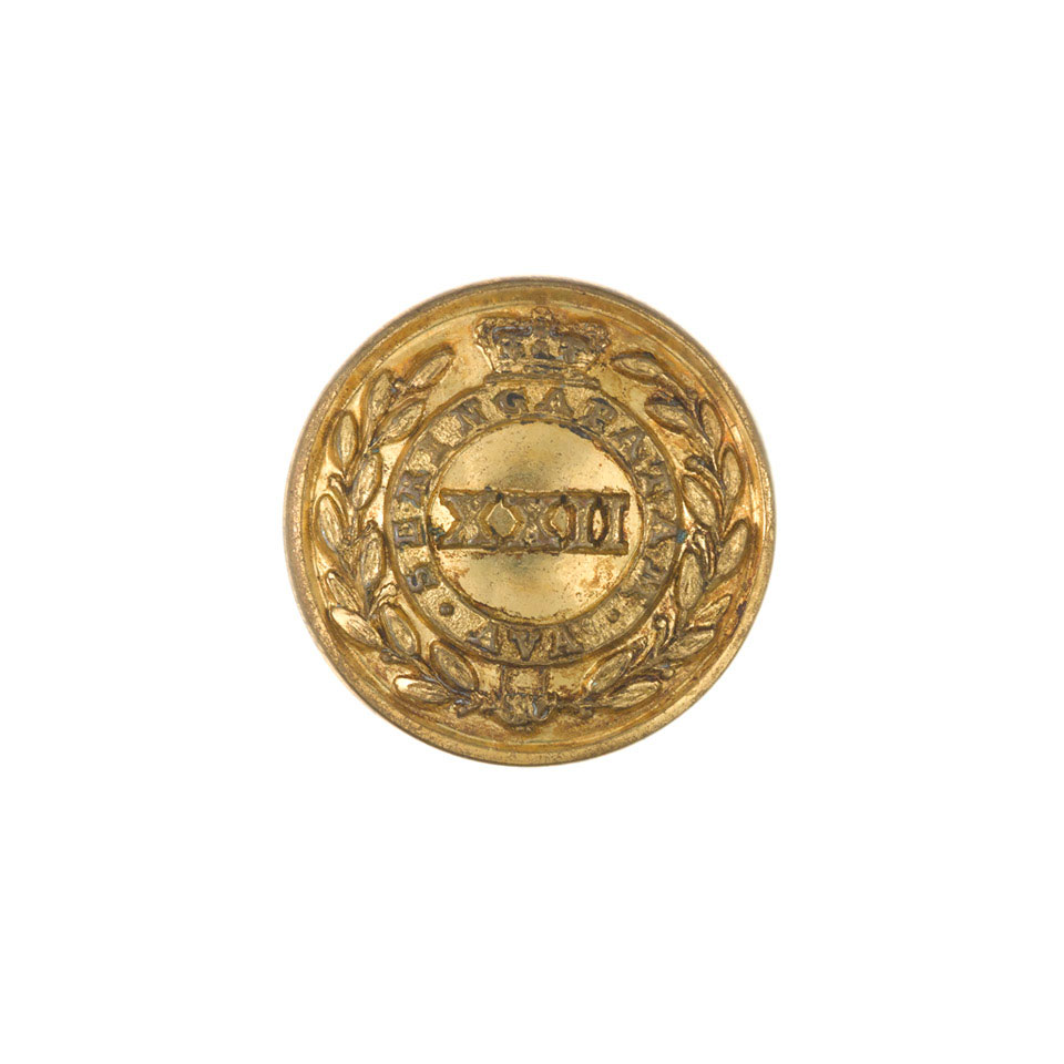 Button, 22nd Regiment of Madras Infantry, 1855-1903 | Online Collection ...