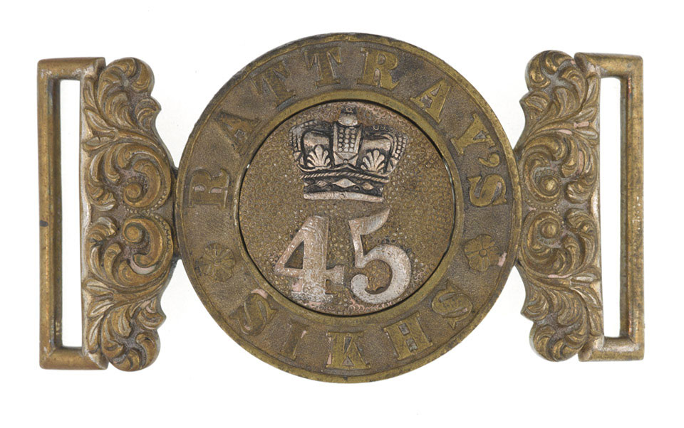 Waistbelt clasp, 45th Rattray's Sikhs Bengal Infantry, 1864-1901 ...