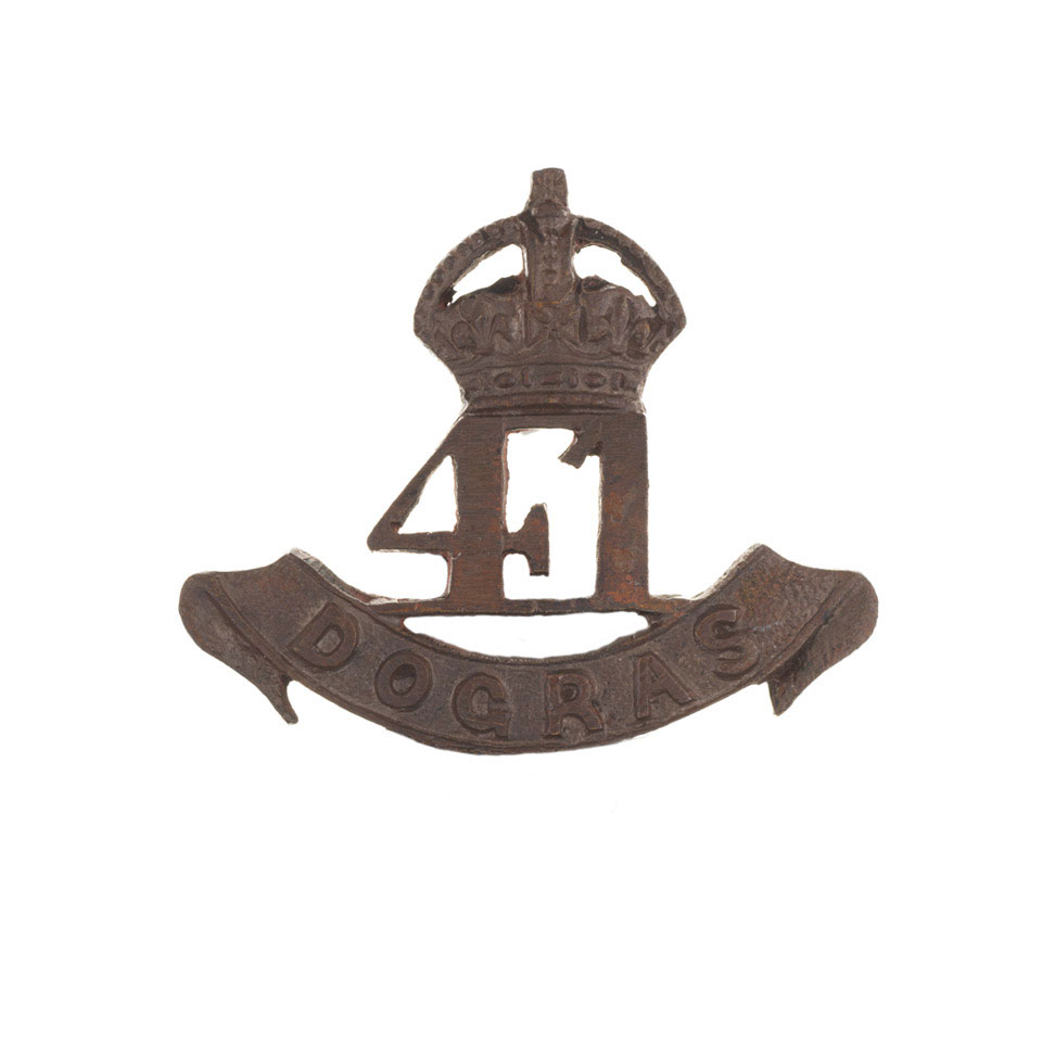 Cap badge, officer, 41st Dogra Infantry, 1901-1922 | Online Collection ...