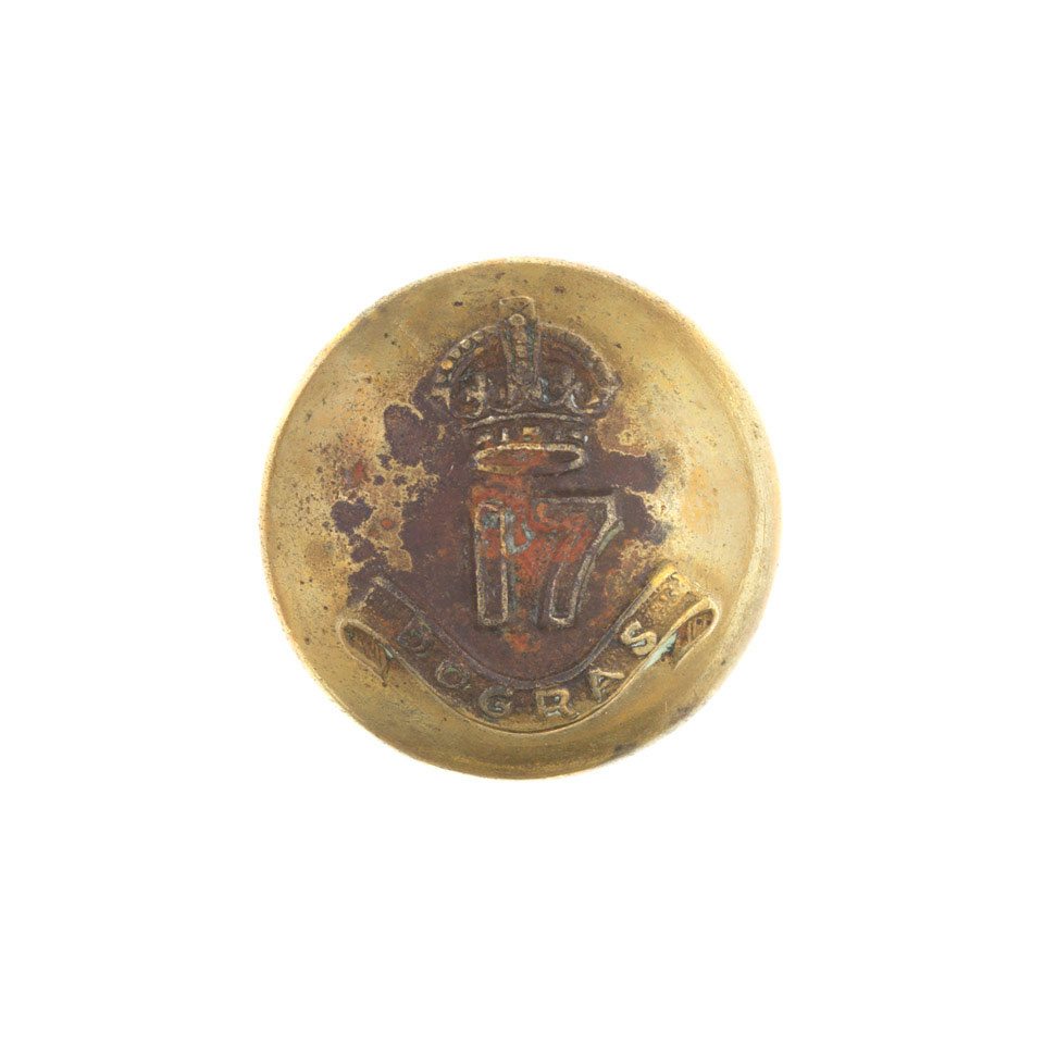 Button, other ranks, 17th Dogra Regiment, 1922-1947 | Online Collection ...