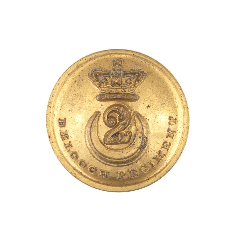 Button, 2nd Bombay Baluch Regiment, 1859-1891 | Online Collection ...