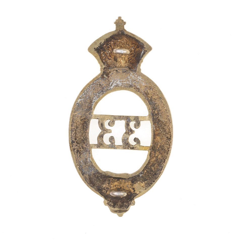 Helmet badge, 33rd Regiment of Madras Infantry, pre-1890 | Online ...