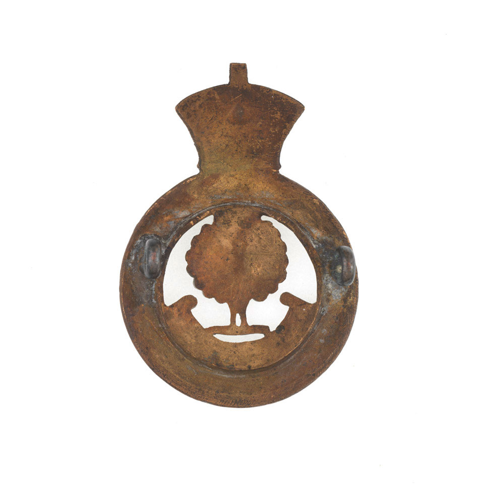Cap badge, 33rd Regiment (3rd Burma Battalion) of Madras Infantry, 1890 ...