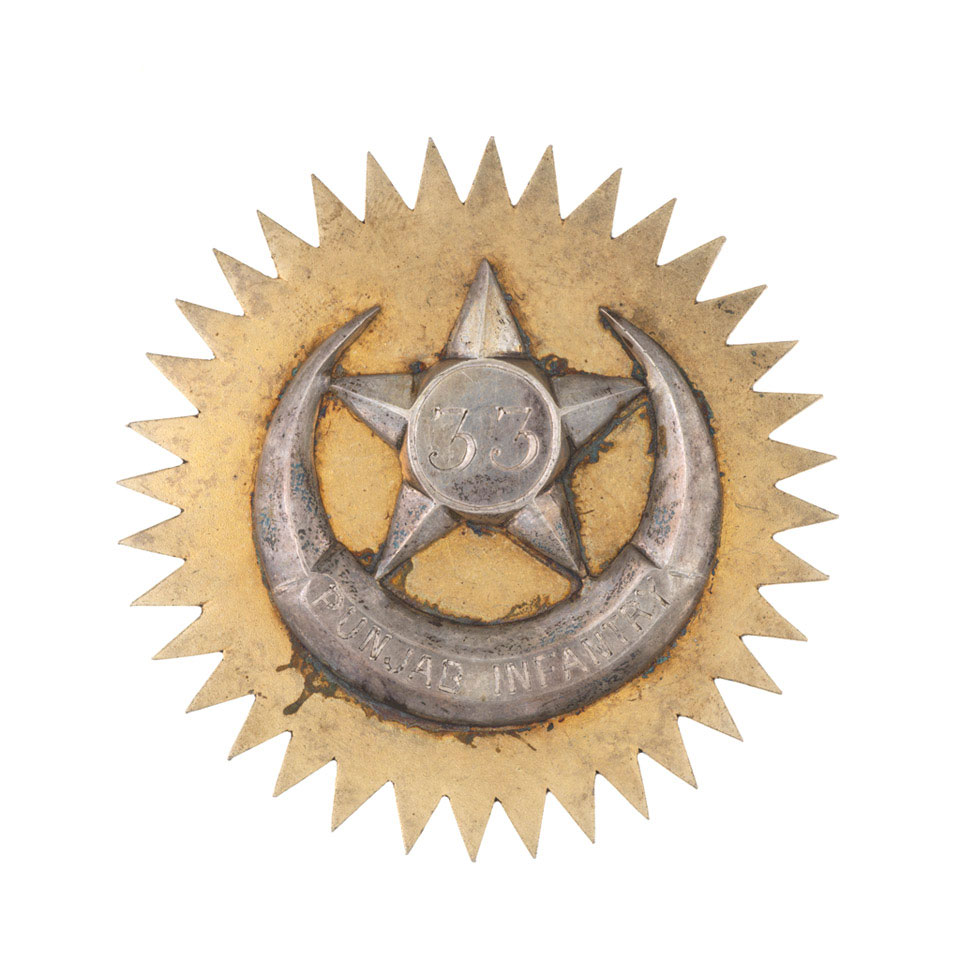 Helmet badge, 33rd Punjab Infantry, 1901-1903 | Online Collection ...