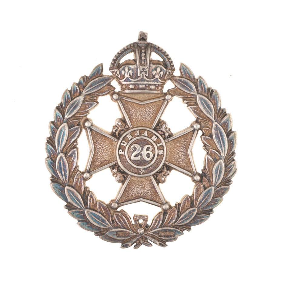 Cap badge, officer, 26th Punjabis, 1903-1922 | Online Collection ...