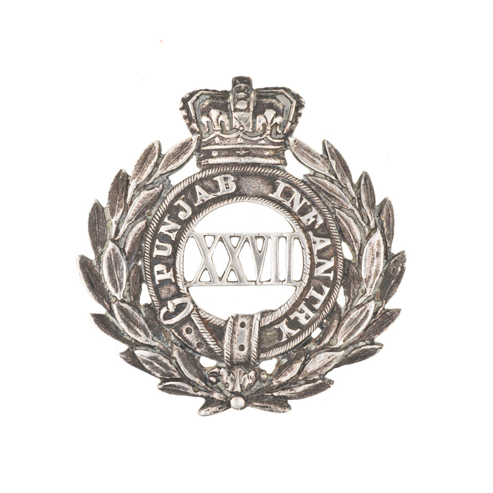 Pouch badge, 27th (Punjab) Regiment of Bengal Infantry, 1901-1922 ...