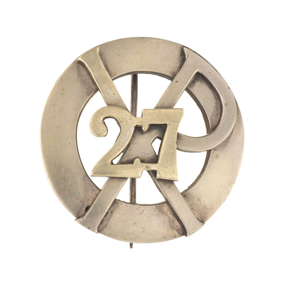 Pugri badge, 27th (Punjab) Regiment of Bengal Infantry, 1885-1922 ...