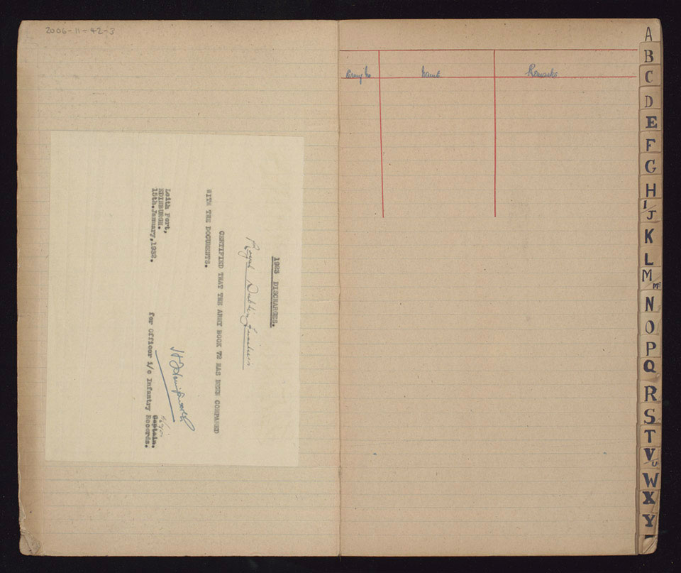 Discharge book, Royal Munster Fusiliers, 1923 | Online Collection ...