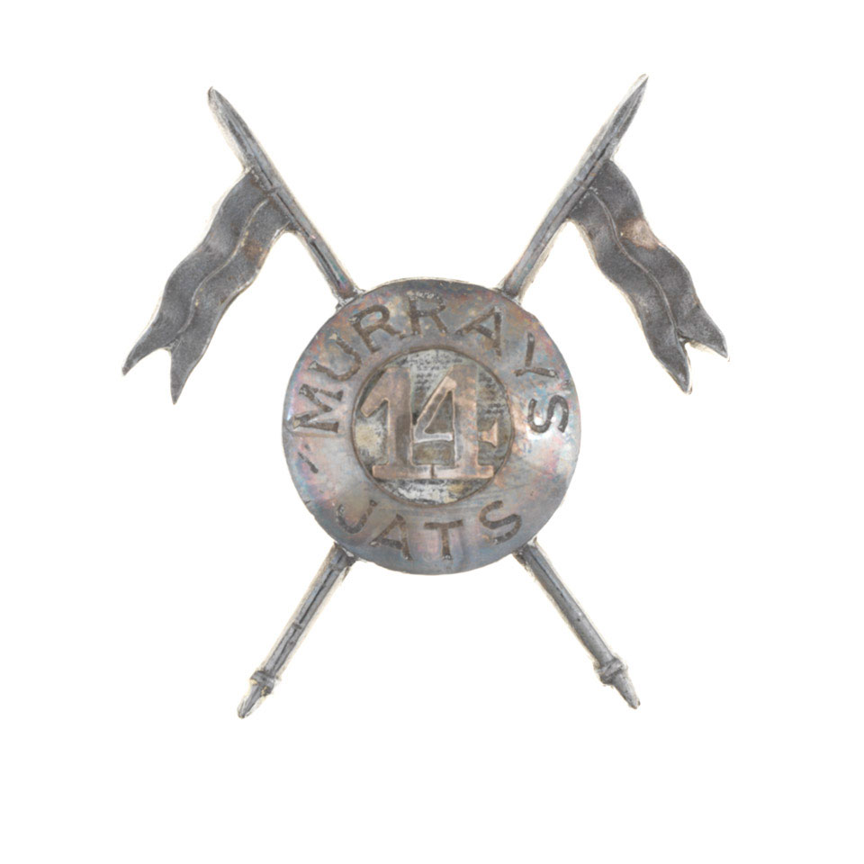 Cap badge, officer, 14th Bengal Lancers (Murray's Jat Horse)s, 1901 ...