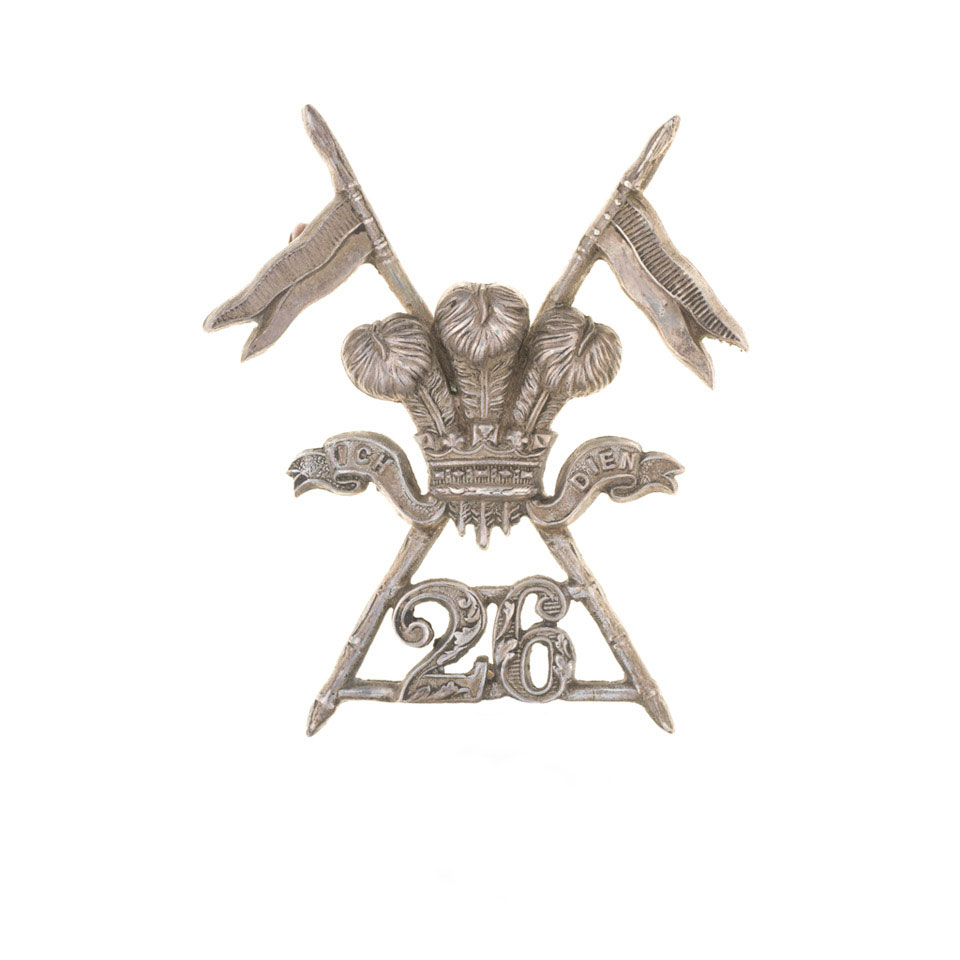 Field service cap badge, 26th Prince of Wales's Own Light Cavalry, 1906 ...