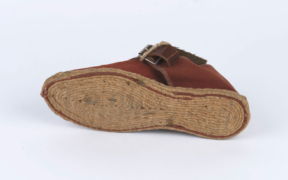 Rope soled overshoe, Coast Artillery Gun Crews, Royal Artillery, sealed ...